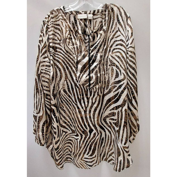 Chico's | Tops | Chicos Animal Print Size 2 Chicoslarge | Poshmark